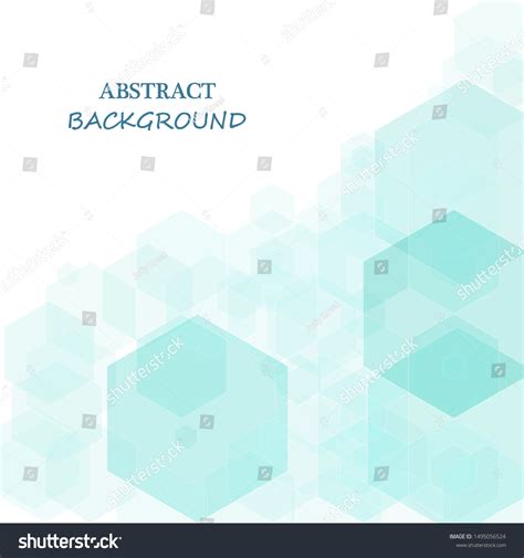 Geometric Abstract Background Hexagons Structure Molecule Stock Vector