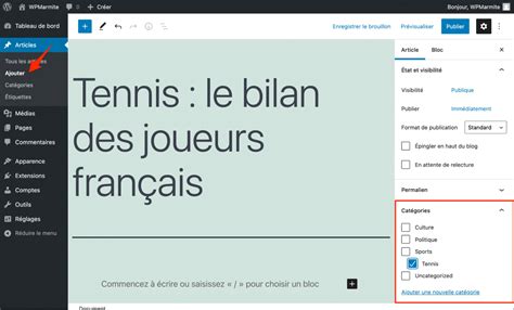 Quest Ce Quune Catégorie Dans Wordpress Glossaire Wpmarmite