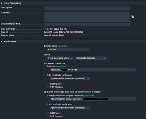 monitoring kubernetes rancher and cluster collector error