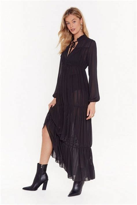 Cant Tie Me Love Chiffon High Neck Maxi Dress Maxi Dress High Neck