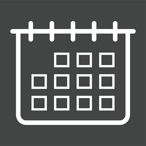 Scheduled Line Inverted Icon 14998001 Vector Art At Vecteezy
