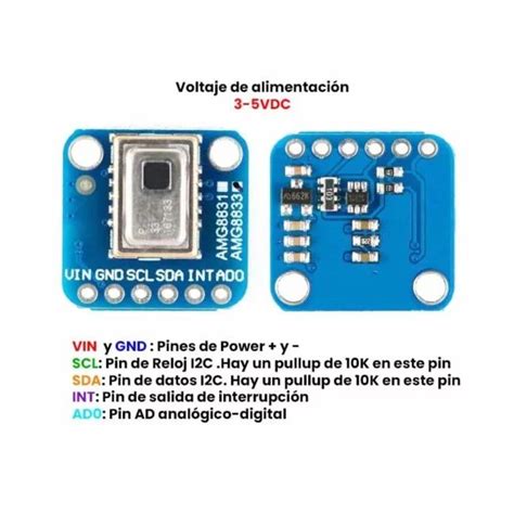 Cámara Térmica Ir 8×8 Para Raspberry Amg8833 ElectrÓnica Guatemala Oxdea