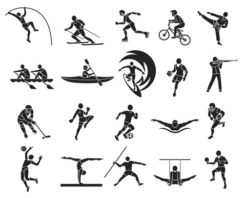 Sport Icon Set Vector Art At Vecteezy