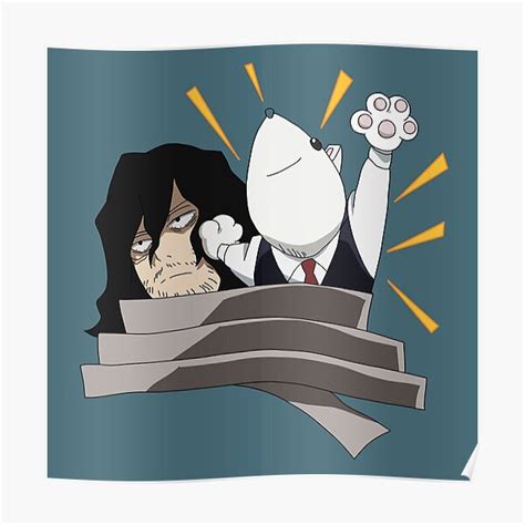 Aizawa And Nezu Poster For Sale By Theplum Palette Redbubble