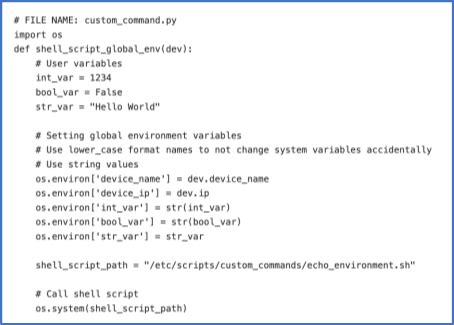 Commands Sub Tab