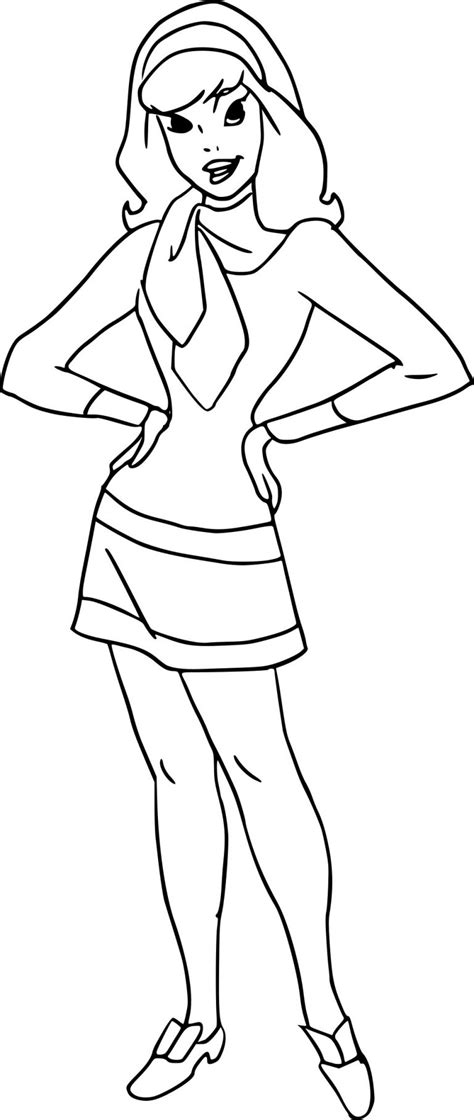 Daphne Scooby Doo Coloring Page Free Printable Coloring Pages On Coloori Com