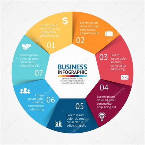 Vector Circle Infographic Template For Diagram Graph Presentation