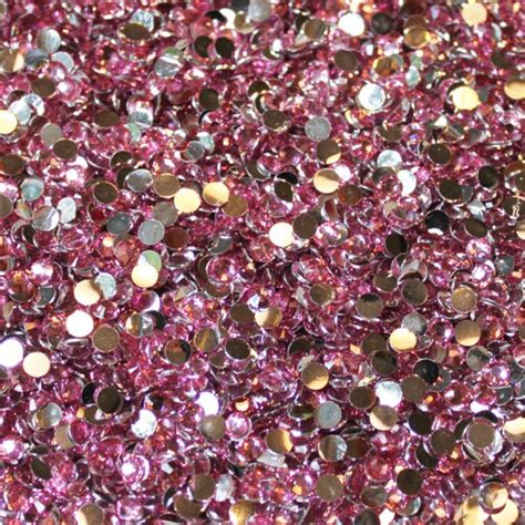 1000 Crystal Flat Back Resin Rhinestones Gems Jet Black Etsy
