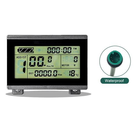 E Bike Pedelecs Kt Lcd 3 Display With Control Panel For Bafang 5 Pin Higo Connector Ip65