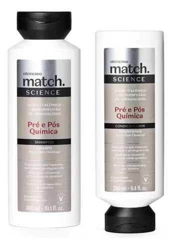 Match Science Pré E Pós Química Shampoo Condicionador Frete Grátis