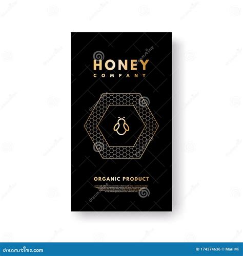 Vector Social Media Story Gold Gradient Honey Bee Design Template