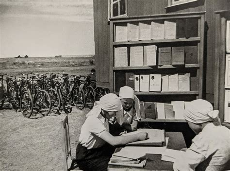 Mobile Library In The Kolkhoz Ukrainian Ssr 1934 Rmarxistculture