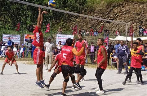 पालिकास्तरीय भलिबल प्रतियोगिता खानीखोला पनौती महाभारत र बेथानचोक