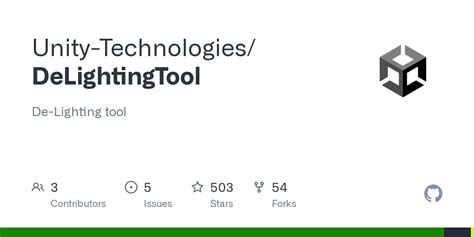 GitHub Unity Technologies DeLightingTool De Lighting Tool