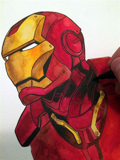 Iron Man Watercolor On Behance