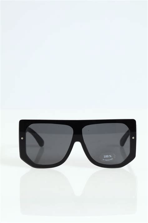 Oversized Monogram Temple Sunglasses Black Legit