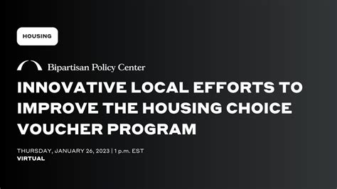 Innovative Local Efforts To Improve The Housing Choice Voucher Program