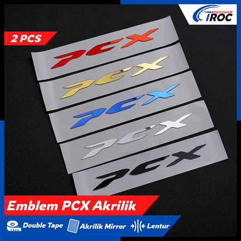 Jual Emblem Pcx Logo Pcx 3d Emblem Motor Pcx Aksesoris Pcx Shopee