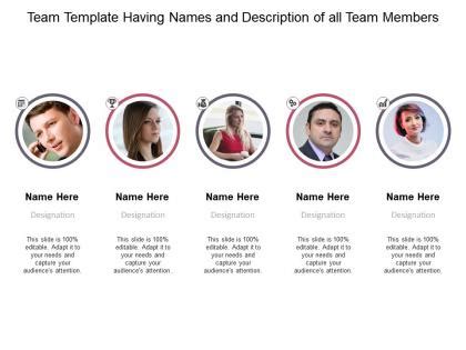 Team Template Slide Team