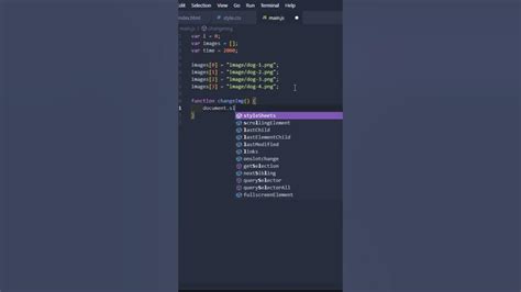 Interval Slideshow Javascript Project Shorts Youtube