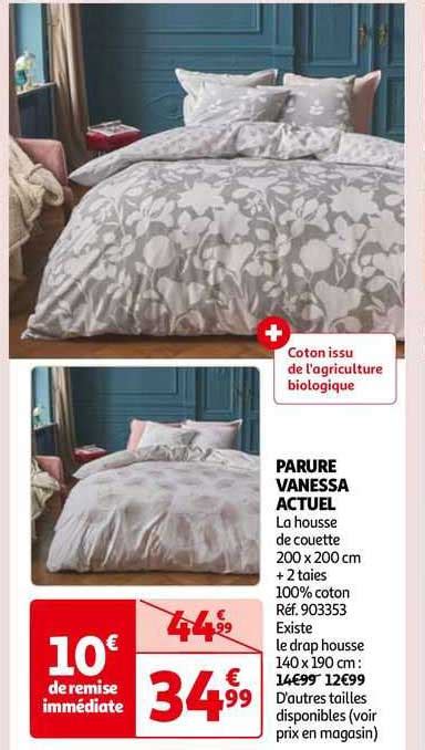 Promo Parure Vanessa Actuel Chez Auchan ICatalogue Fr