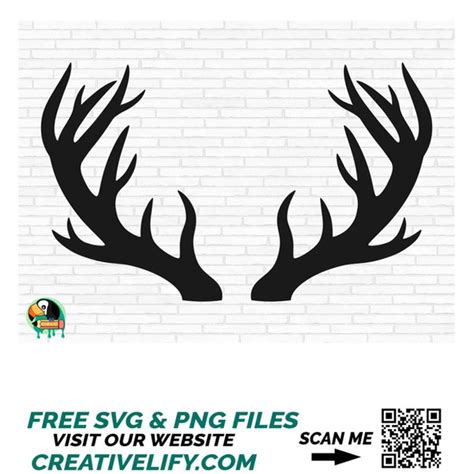 Deer Horns Svg Deer Antlers Svg Reindeer Antlers Svg Deer Inspire
