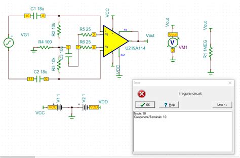Tina Spice Ina Irregular Circuit Error Amplifiers Forum
