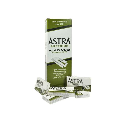 Astra Superior Platinum Double Edge Blades (Pack of 5) - Hermanos