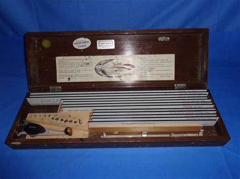 Drafting Lettering Set Architect Scriber Printing 12 Templates Unitech