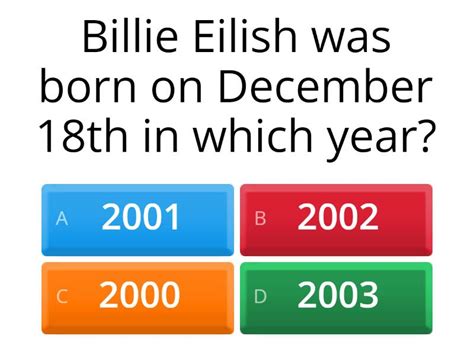 Billie Eilish Quiz