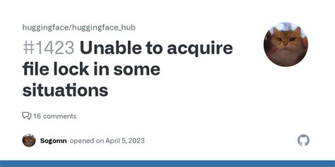 Unable To Acquire File Lock In Some Situations · Issue 1423