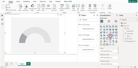 Power BI Funnel Charts And Radial Gauge Chart