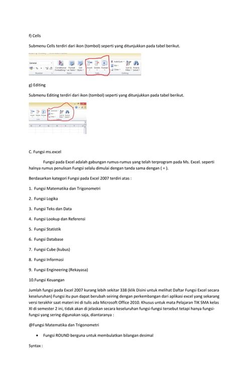 Pengertian Miscrosoft Excel Pdf
