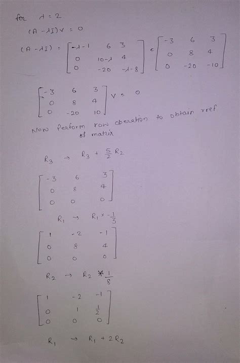 Solved Find All Distinct Eigenvalues Of A Then Find The Basic Course Hero