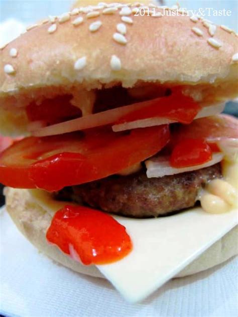 Resep Burger Daging Sapi Keju Dan Sayuran Burger Chicken Burgers Beef