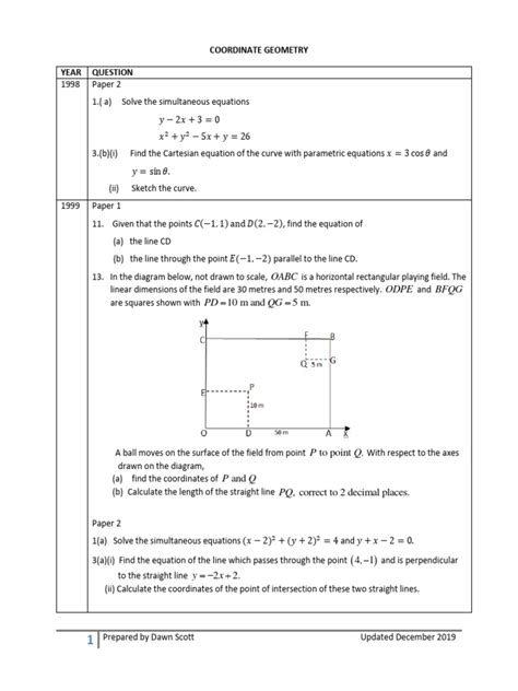 coordinate geometry done pdf circle line geometry