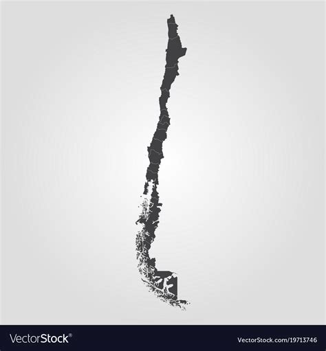 map of chile royalty free vector image vectorstock