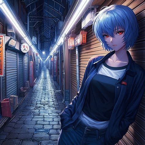 Аянами Рэй Ayanami Rei Rei Ayanami Evangelion Евангелион Neon