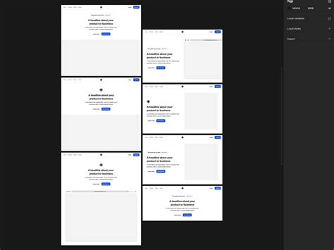 responsive web hero layouts in figma by bunin dmitriy on dribbble