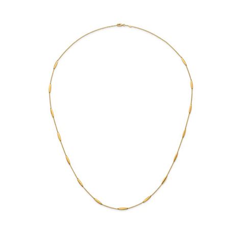 14k White Gold Pearl Station Necklace Josephs Jewelers