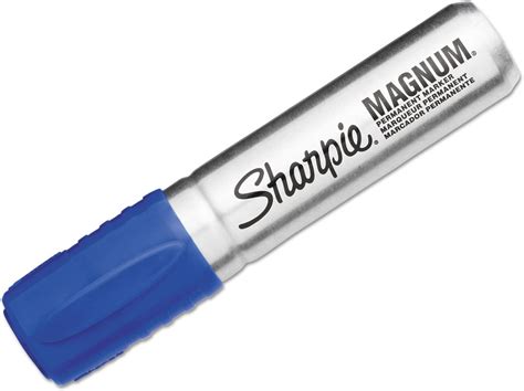 44003 Sharpie Magnum Permanent Marker Chisel Tip Blue 12 Pack