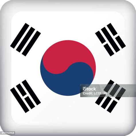 代表韓國方塊按鈕標誌的圖示理想的機構材料和地理目錄向量圖形及更多亞洲圖片 亞洲 信息圖形 傳統 Istock