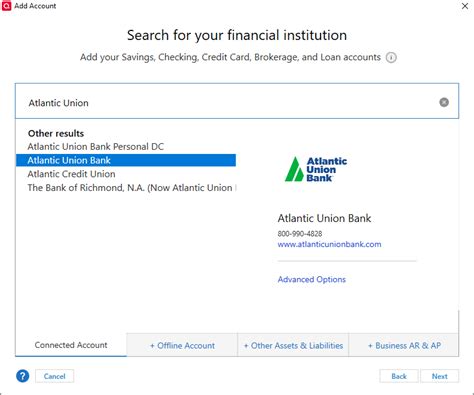 Receiving Error When Trying To Update Atlantic Union Bank Transactions