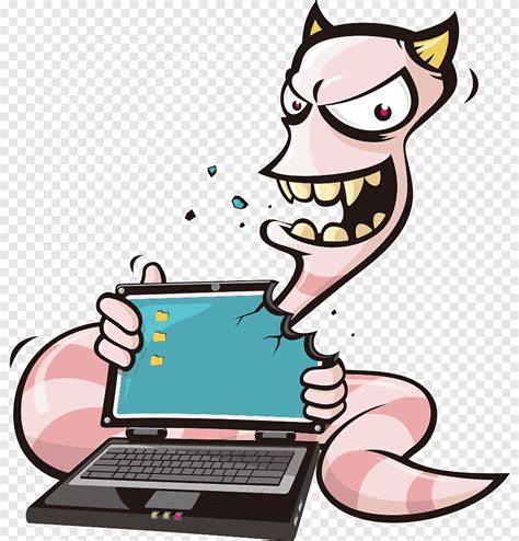 หนอนคอมพิวเตอร์การ์ตูนคนกัดบันทึกสิ่งต่าง ๆ Adobe ผู้วาดภาพประกอบ ป้องกันสปายแวร์ Png Pngegg