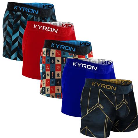 Kit 5 Cueca Boxer De Microfibra Ckyron Roupas Masculinas Lisa E Ou