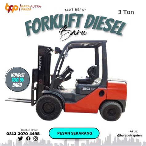 Jual Forklift Toyota 3 Ton Kondisi Baru Alat Berat Forklift 3 Ton