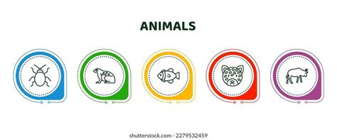Editable Thin Line Icons Infographic Template Stock Vector Royalty Free Shutterstock