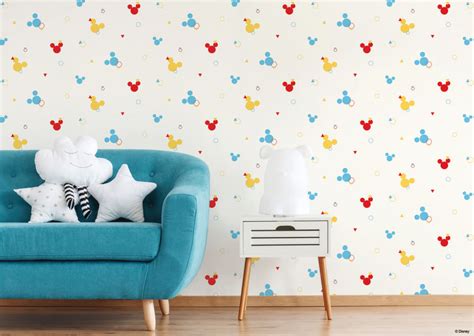Papel De Parede Disney Mickey Opções De Cores Carrefour