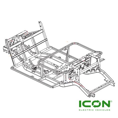 Chassis Frame For Eco By Icon B627 2 2 2 Golf Carts