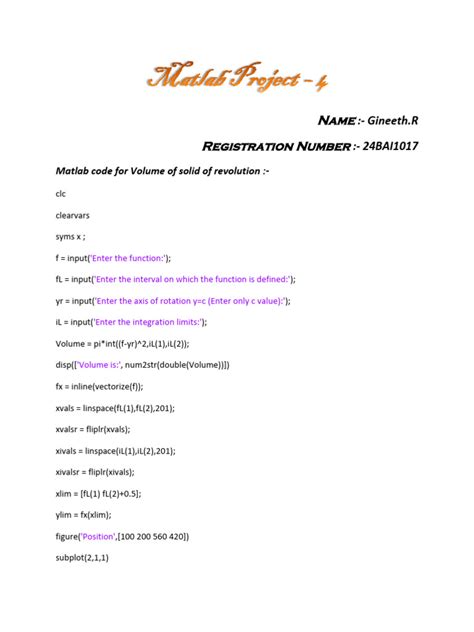 matlab assignment 4 pdf cartesian coordinate system mathematical